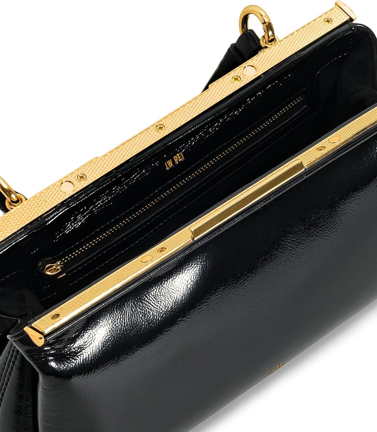 JW PEI Women’s Danna Top Handle Bag(Black) - JW PEI Online Mall